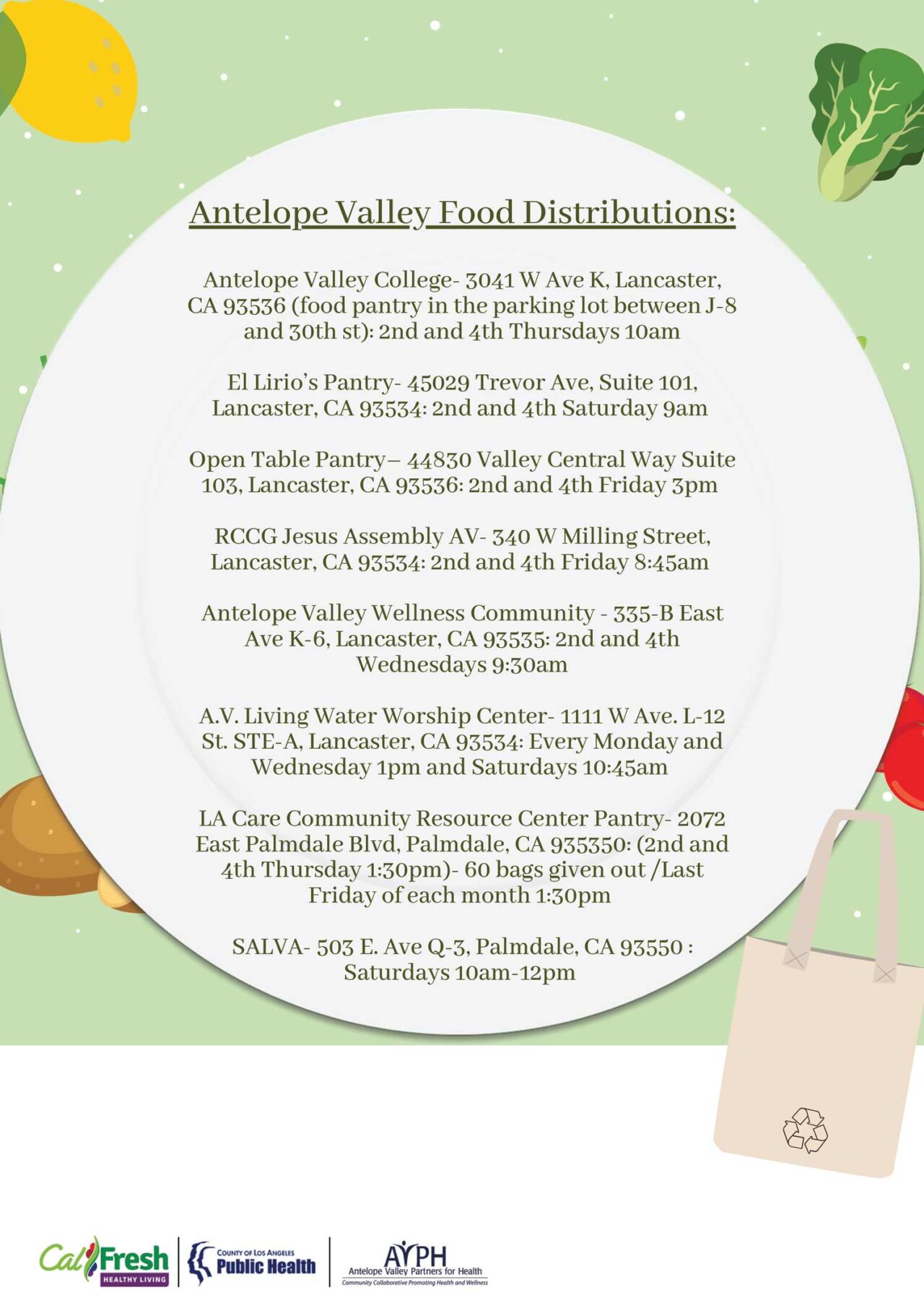 Community Resources - Antelope Valley Partners for Health