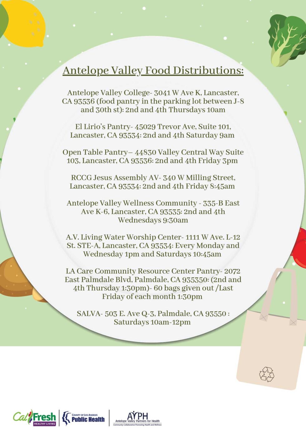 Community Resources - Antelope Valley Partners for Health